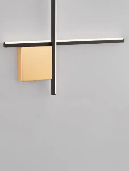 Designové nástěnné svítidlo Cross 50 zlatá