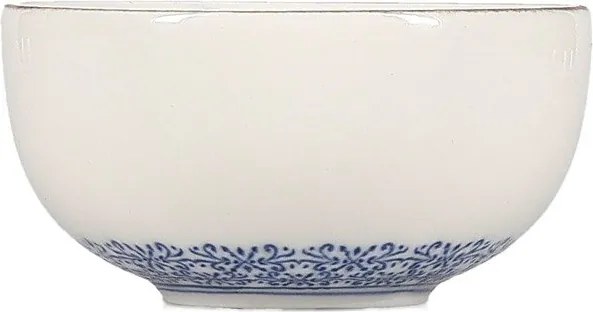 Bílá/modrá porcelánová miska 210 ml Azul – BonBistro