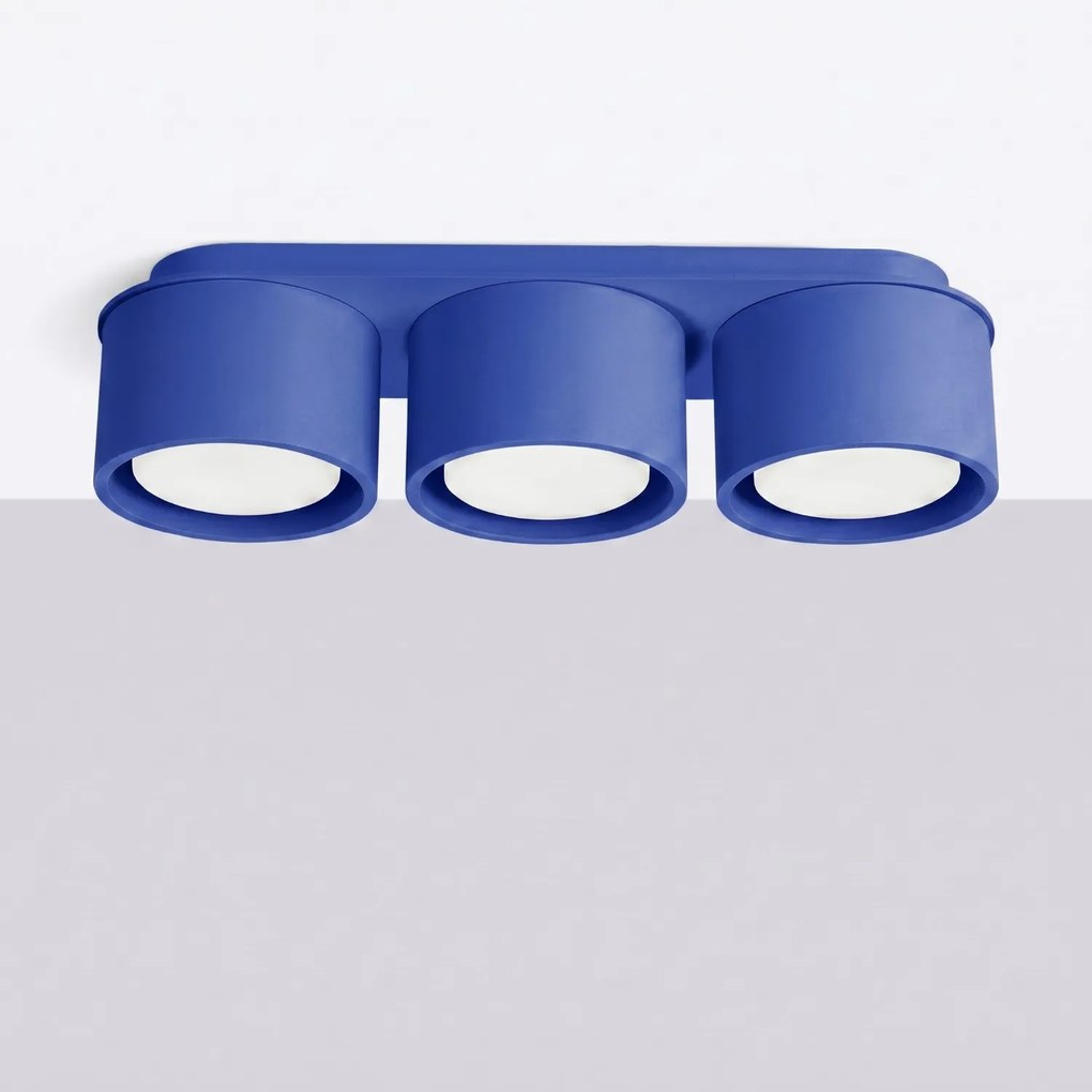 Sollux Lighting Stropní svítidlo MODO 3 ultramarínové GX53