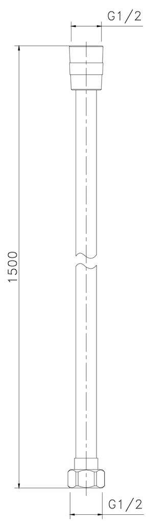 Sapho Sapho, SOFTLEX plastová sprchová hadice, 150cm, zlato mat, 1208-19