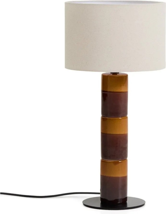 Stolní lampa s textilním stínidlem (výška 61,5 cm) Mavran – Kave Home