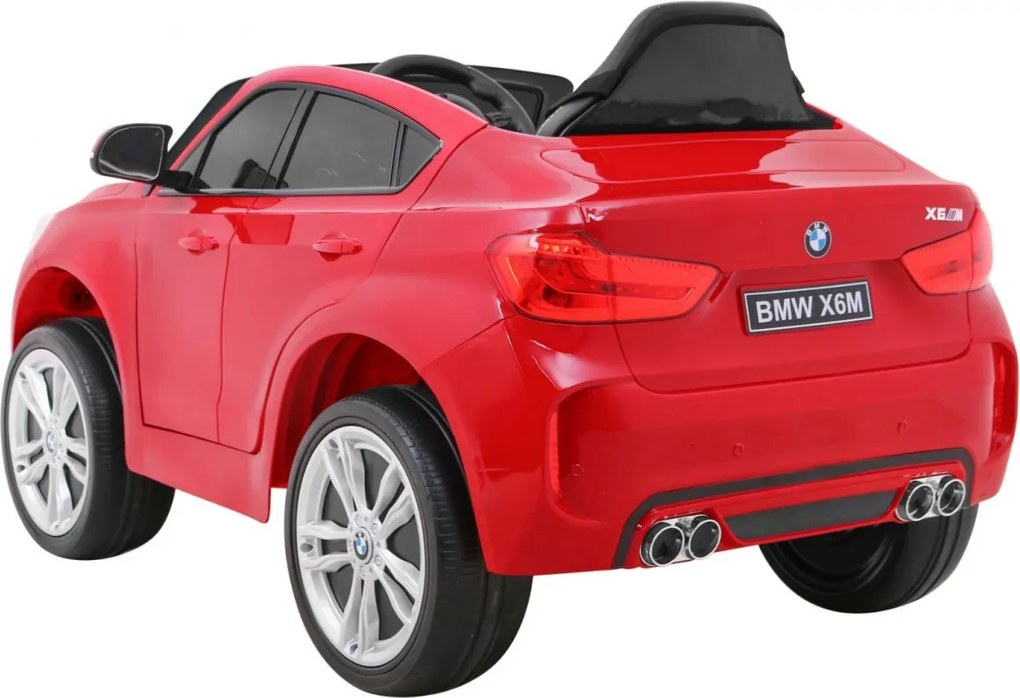 Ramiz Dětské elektrické autíčko BMW X6M lakované - červené SUV + dálkové ovládání