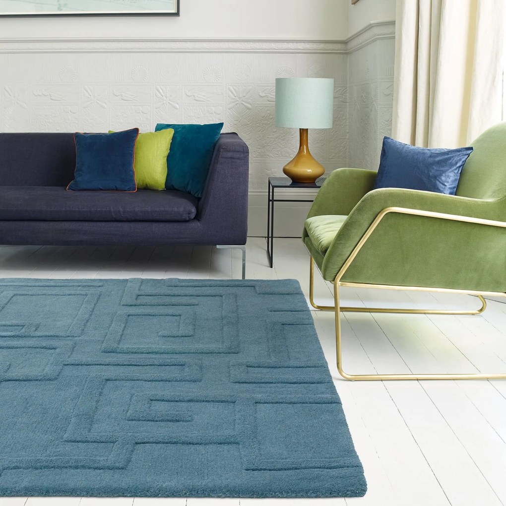 Tribeca Design Kusový koberec Parva Teal Rozměry: 160x230 cm