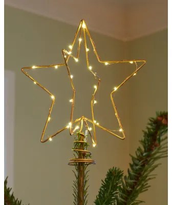 Svítící špička na stromeček Christina Gold 15 cm Sirius
