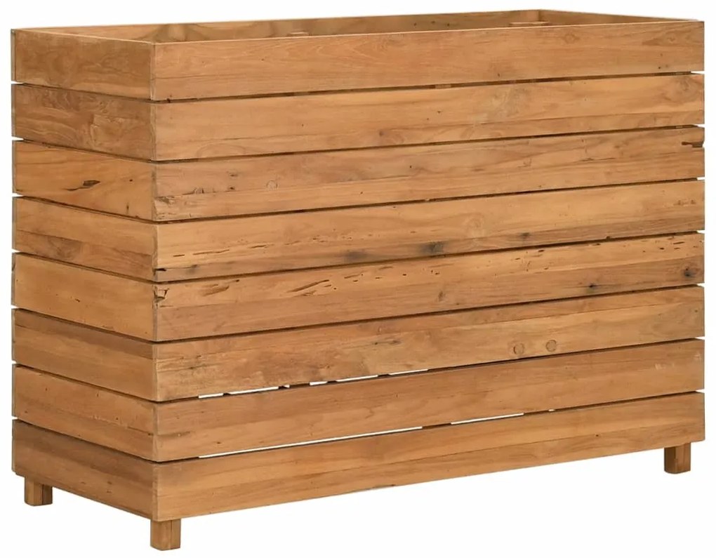 vidaXL Marketos Vyvýšený záhon 100x40x72 cm recyklované teakové dřevo a ocel