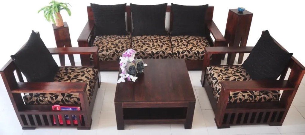 Furniture-nabytek - Masivní sedací souprava dvojkřeslo + 2 křesla - Rashika