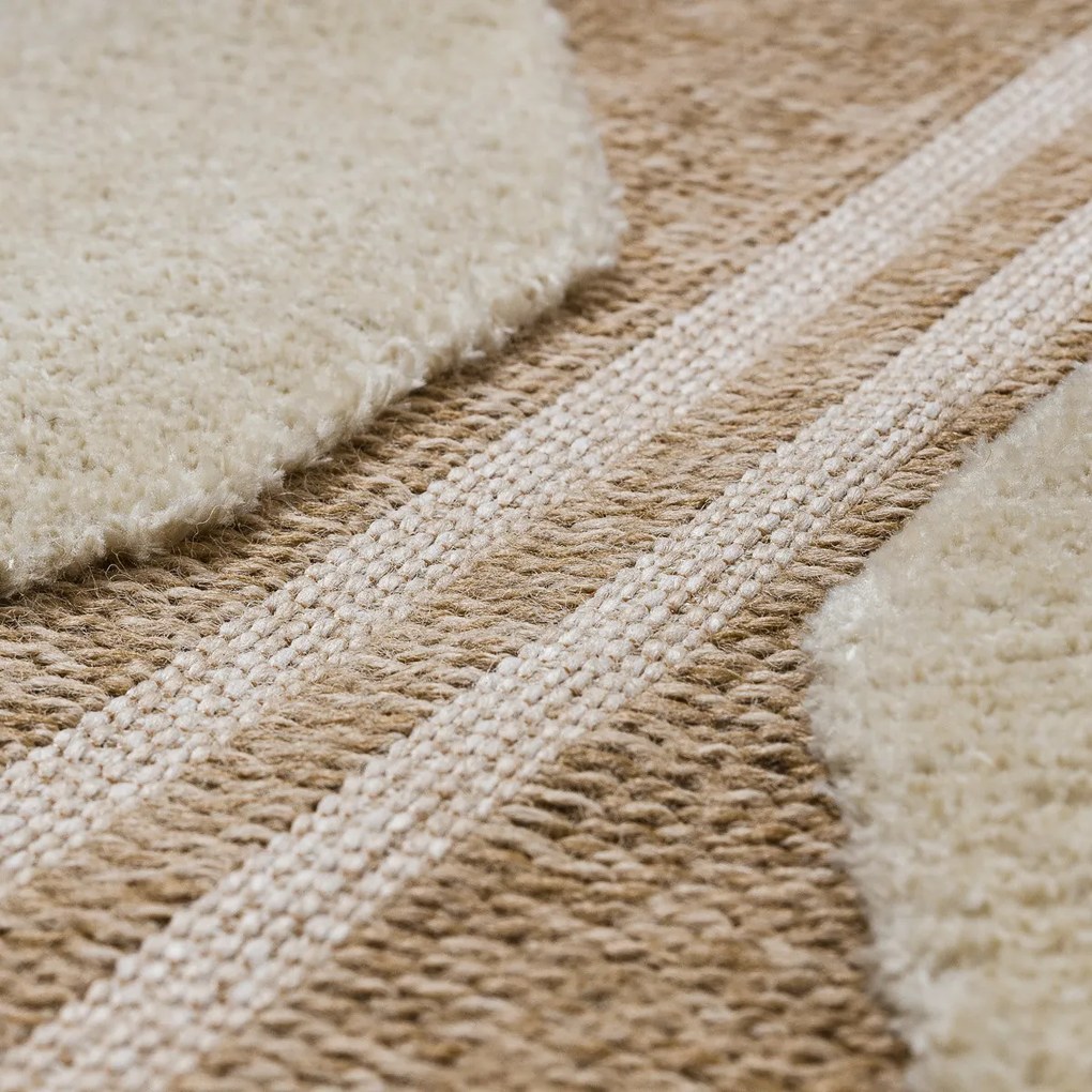 Dywany Łuszczów, Kusový koberec Spark 0698A beige/cream, 140x190, béžová, chodba / předsíň