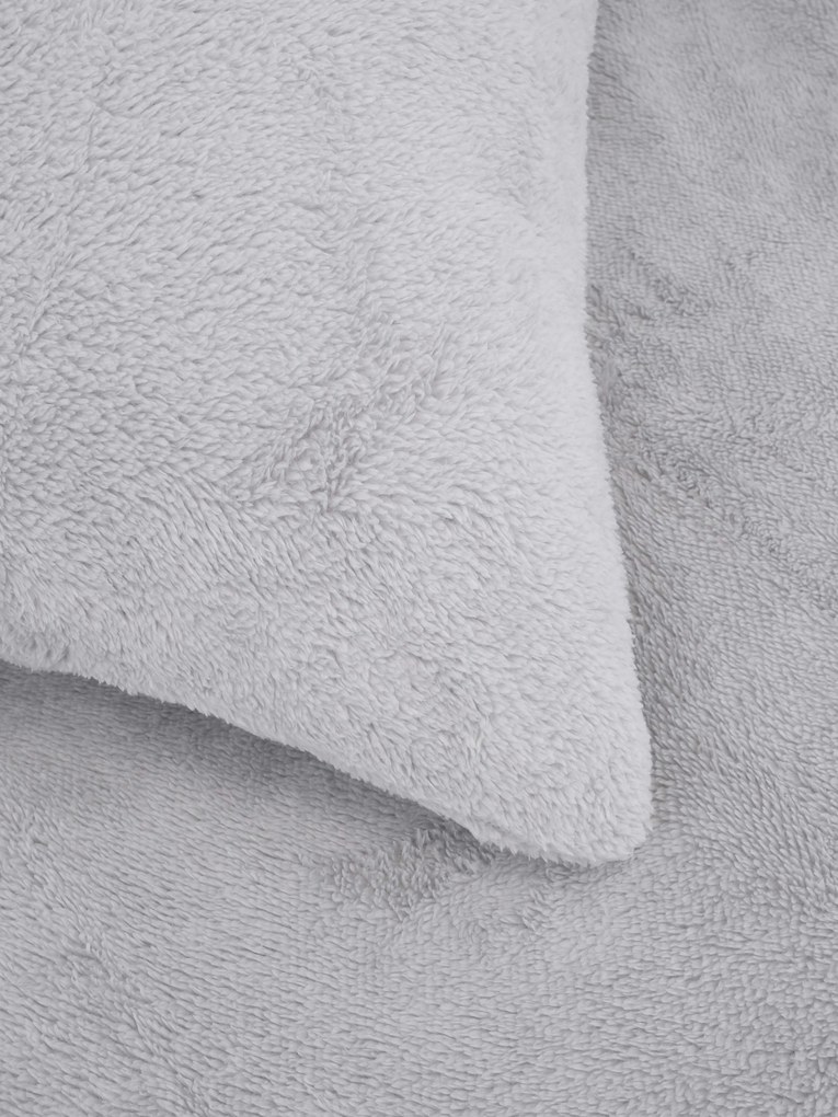 MK Lůžkoviny Beránkové prodloužené mikroplyšové povlečení Exclusive - Teddy světle šedé 140 × 220 cm, 70 x 90 cm