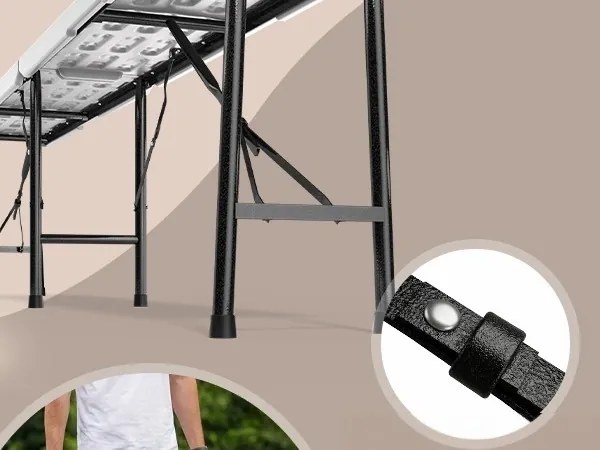Pivní lavice sada 2 ks skládací úspora místa pro 8 osob 200kg je lavice