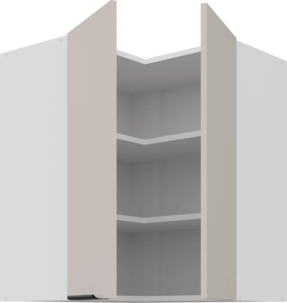 COMO | horní kuchyňská skříňka 60x60 GN-72 2F (90°) rohová s policemi | 60x60 cm | bílá/kašmír