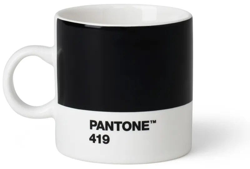 Černý porcelánový šálek na espresso 120 ml Black 419 – Pantone