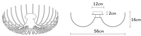 Stropní svítidlo ASPENDOS 1xE27/40W/230V