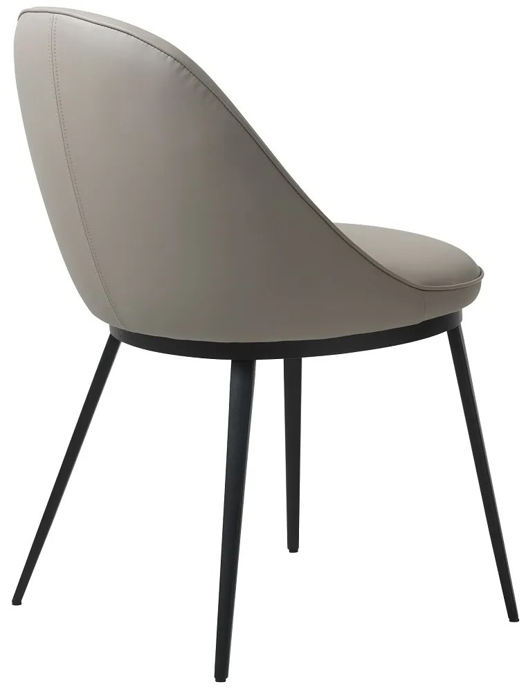 Designová jídelní židle Danika taupe ekokůže