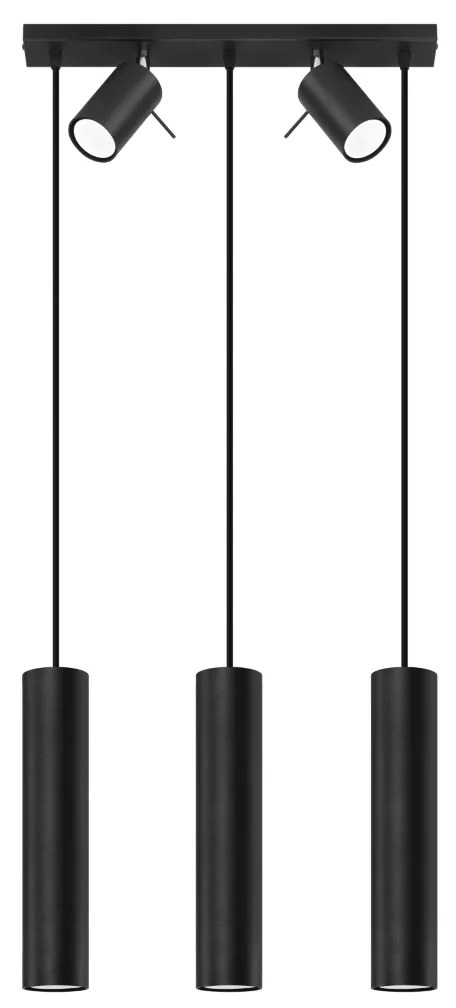 Sollux Lighting Závěsné svítidlo RING 3 černé