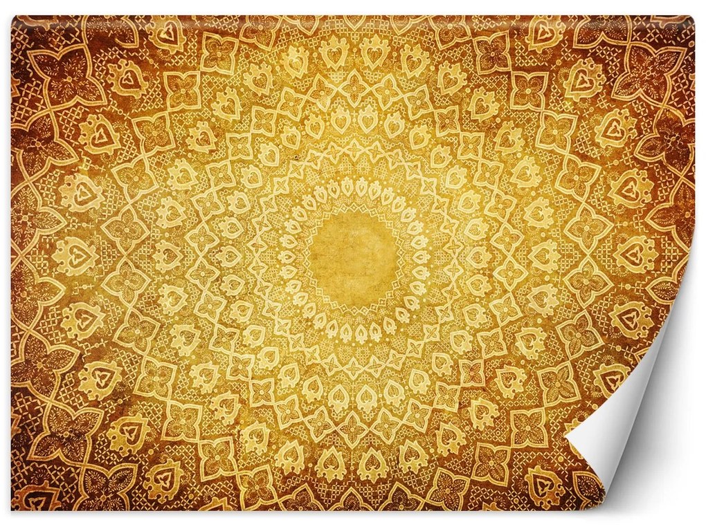 Gario Fototapeta Orientální zlatá mandala Materiál: Vliesová, Rozměry: 200 x 140 cm