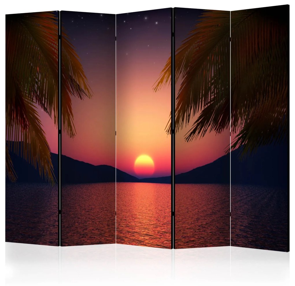 Paraván - Romantic evening on the beach II [Room Dividers] 225x172