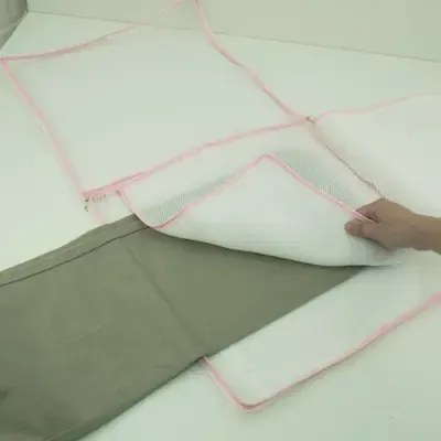 MSV NET síťka na praní kalhot / polyester / 40 x 40 cm