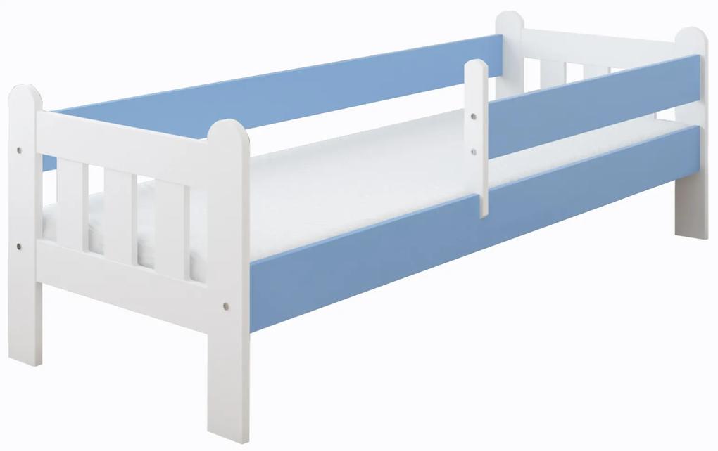 BabyBeds Dětská postel STAS Velikost postele: 160x80 cm, Barevné provedení: Šedá, Úložný prostor: Ne, bez úložného prostoru Bílá