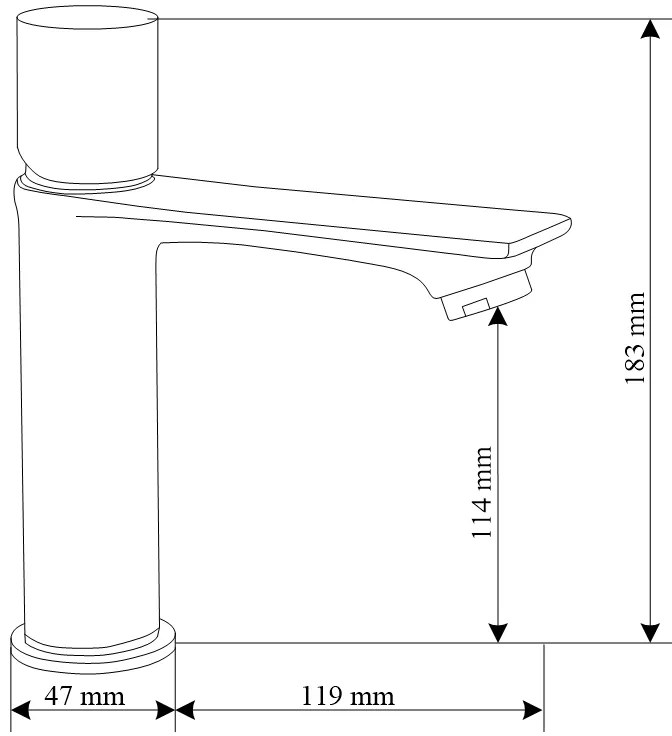 Mexen Royo One Umyvadlová baterie, Bílá/Zlatá,72201-25