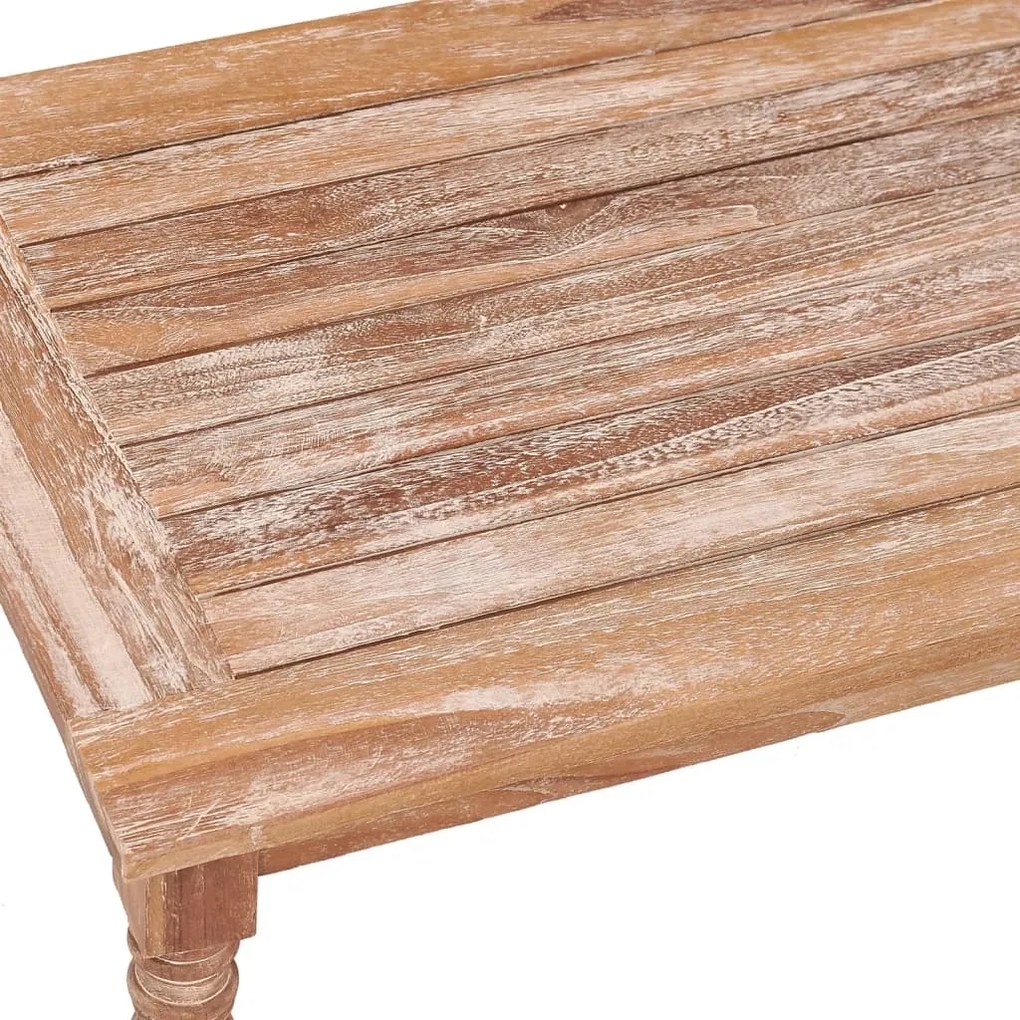 vidaXL Teakový konferenční stolek Batavia, 90x50x45 cm [316036] Barva: světle hnědá