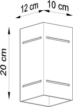 Nástěnné svítidlo SOLLUX Blocco G9 1x40W bez zdroje SL.0478