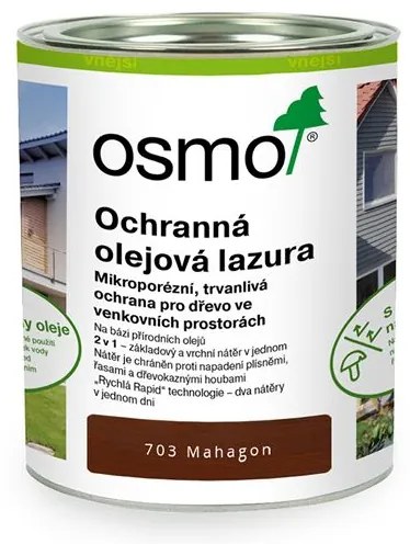 703 Ochranná olejová lazura, Mahagon 0,75 l