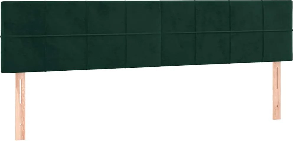 Box spring postel s matrací tmavě zelená 120x190 cm samet 3270472