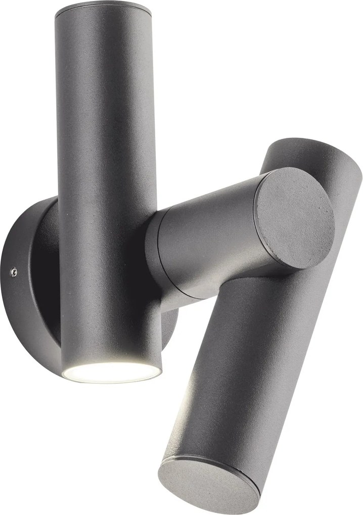 FAN LED-REVERSE-AP Venkovní nástěnné svítidlo LED REVERSE antracit hliník 7,5 W 620 lm 4000 K IP44 25,3x10,5x17,2 cm - FANEUROPE