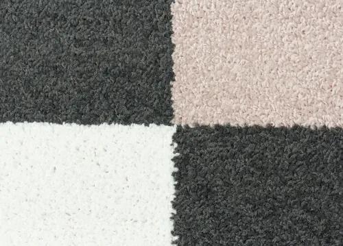 Koberce Breno Kusový koberec LOTTO 923/HR5X, Růžová, Vícebarevné, 100 x 150 cm