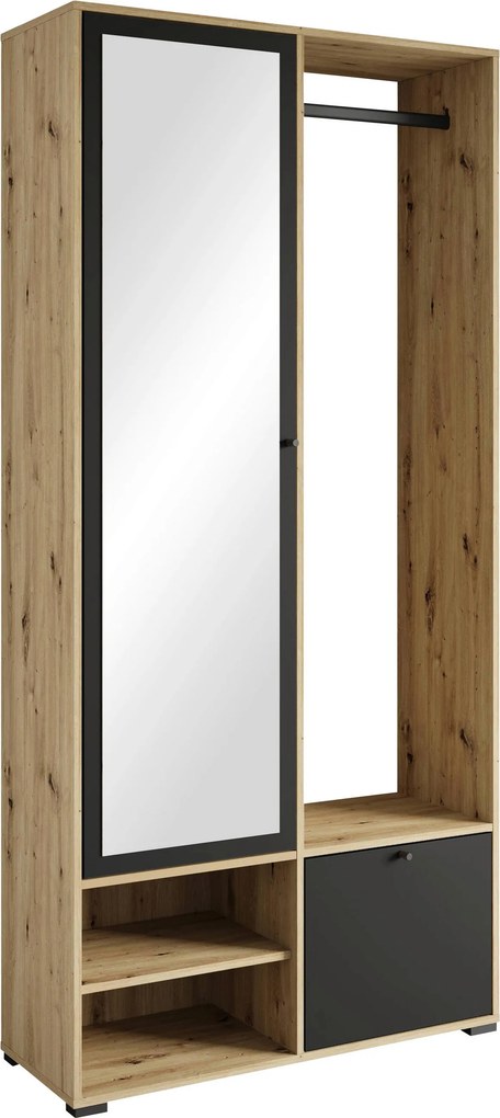 XXXLutz ŠATNA, 90/190/33 cm - Online Only šatny & botníky - 002778003209