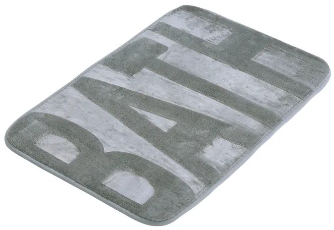 BISK Erga, koupelnová předložka 60x40 cm, model 5, šedá, ERG-07899