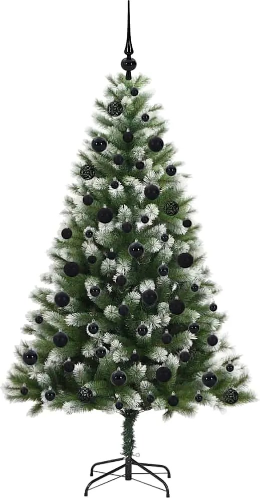 Umělý vánoční stromeček s umělým sněhem 300 LED Teplá bílá 3395443