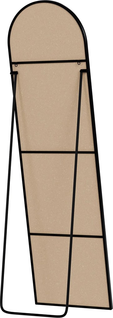 Zrcadlo Moline 140x40 cm – černá-matt