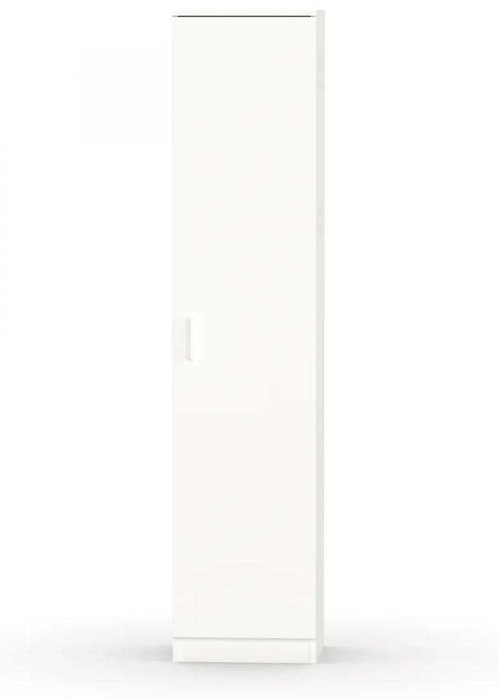 Skříň jednodveřová TIBET; 2 varianty Barva: bílá