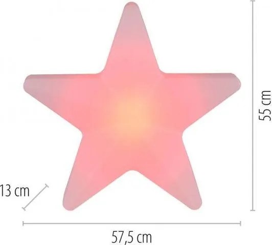 LD 19291-16 LED bateriové svítidlo AKKU-STAR, bílá, velké, venkovní IP44, nabíjecí přes USB, RGB/6000K - JUST LIGHT