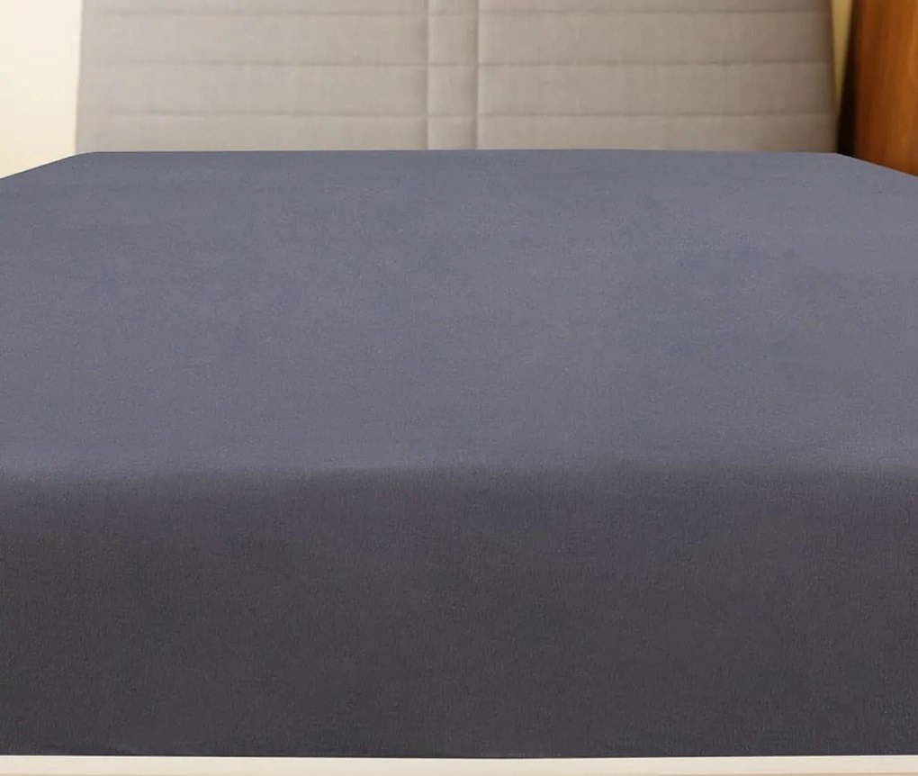 vidaXL Jersey prostěradla 2 ks 90 x 200 cm bavlna [136241] Barva: Černá