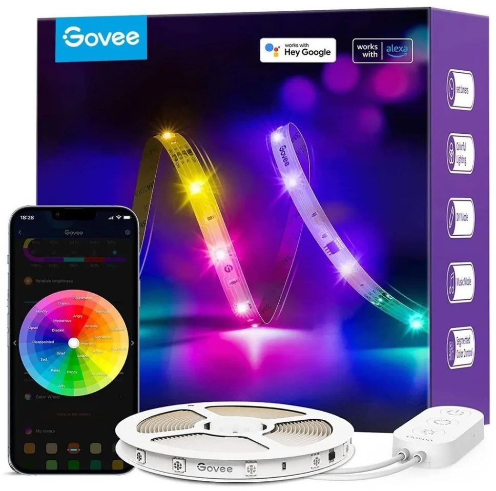 Govee Govee - Wi-Fi RGBIC Smart PRO LED pásek 5m GV0014