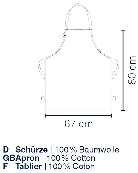 KELA Zástěra Cora 100% bavlna světle zelená/zelený vzor 80,0x67,0cm KL-12816