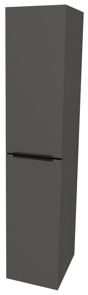 Mereo Mereo, Mailo, koupelnová skříňka vysoká 170 cm, černé madlo, Multidecor, CN594LPBSEDD