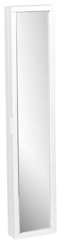 OnaDnes -20% Bílá lakovaná zrcadlová skříňka na klíče ROWICO CONFETTI 90 x 18 cm