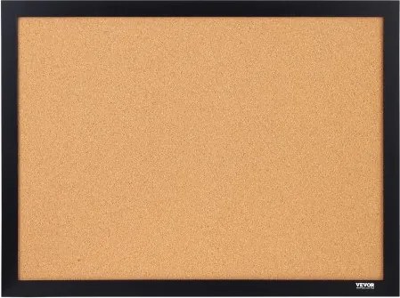 Korková nástěnka, 61 × 45,7 cm, oboustranná nástěnka s rámečkem na nálepku MDF