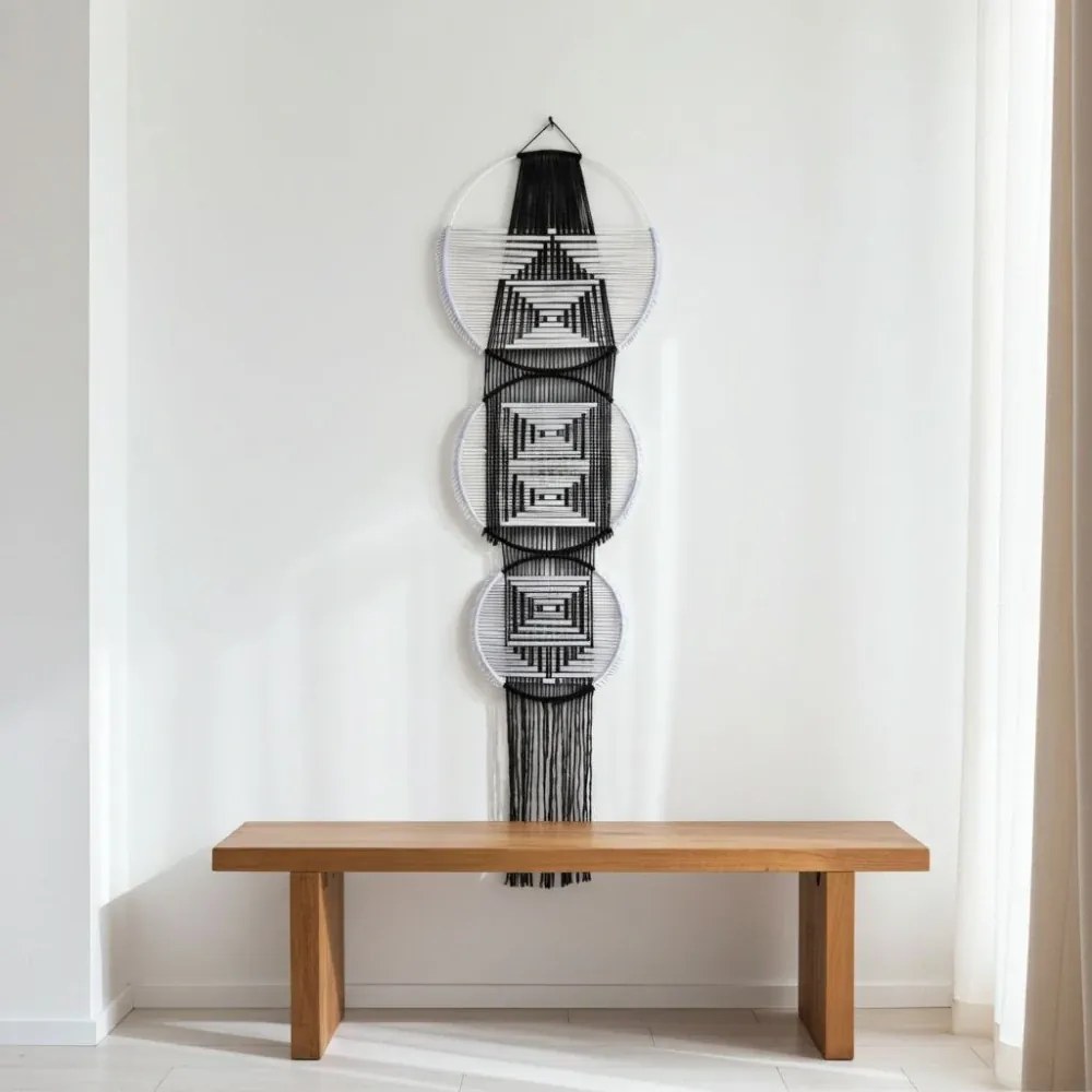 Geometrické tvary - macramé
