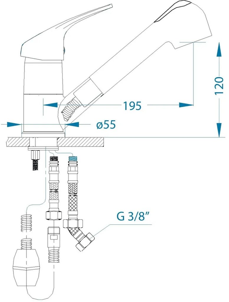 Set Alveus Galapagos 30 - 55 + BATERIE AM 20/55