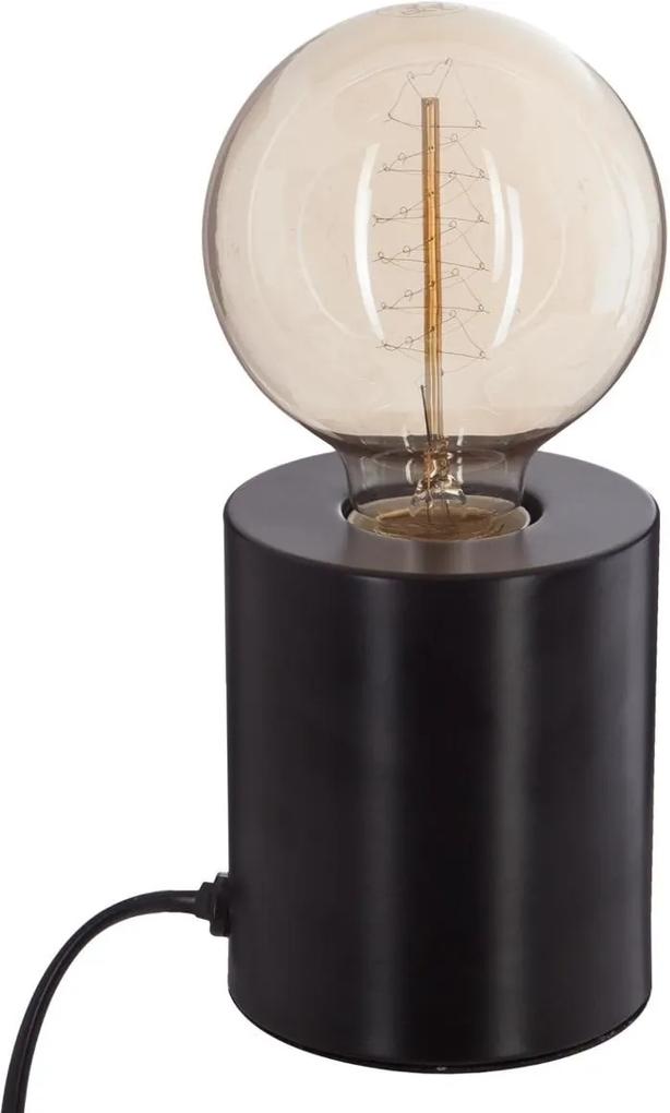 Dekorativní žárovka TUBE NOIR, 10 cm, barva černá (3560234523067)