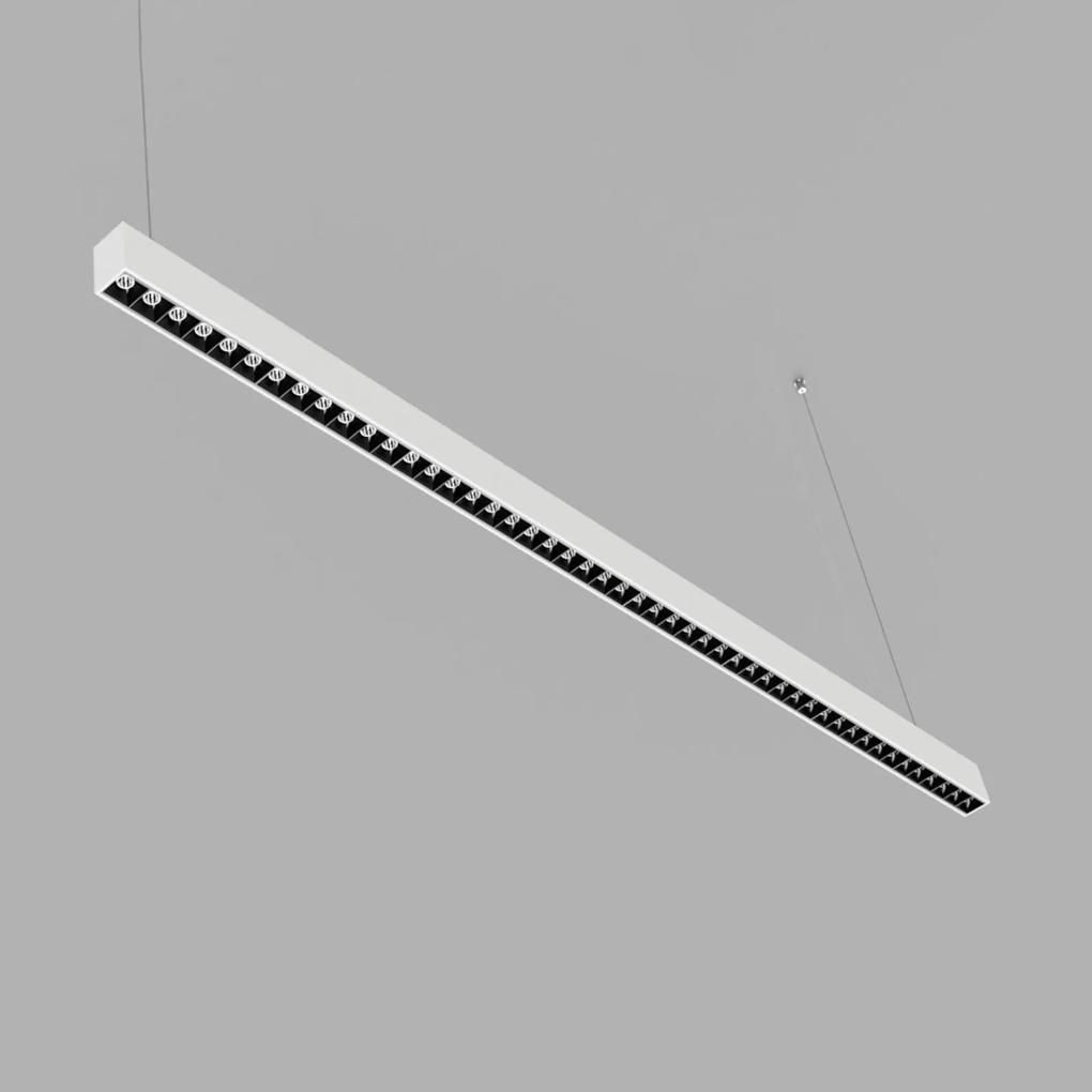 LI-EX Kancelářská LED závěsná lampa Remote 130cm bílá