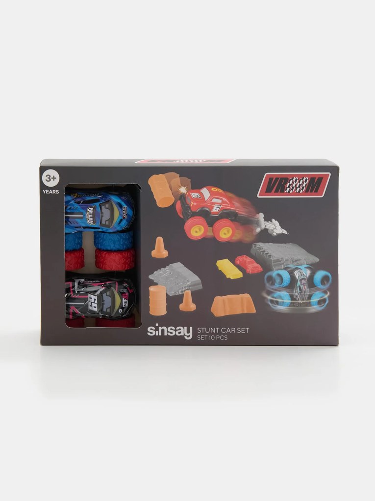 Sinsay - Sada terénních aut s rampami a překážkami 10 pack - vícebarevná
