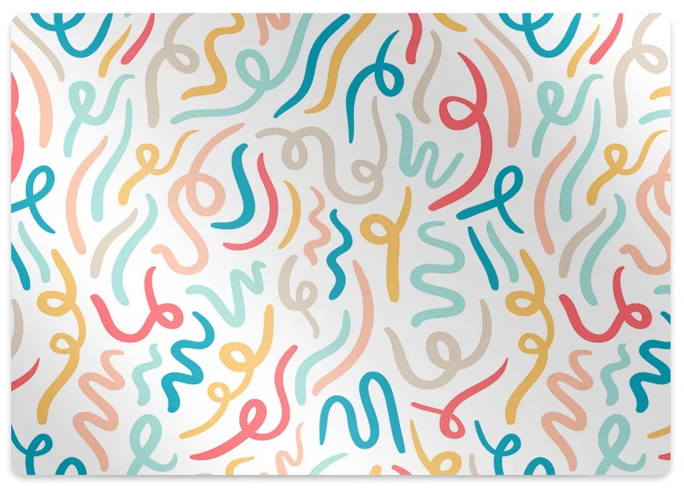 Ochranná podložka pod židli Kaligrafie