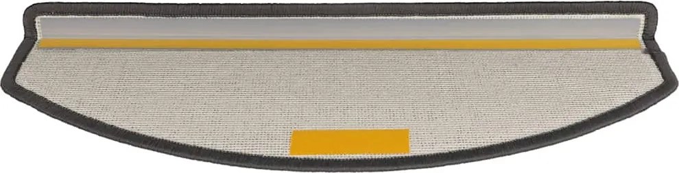 Schodové rohože 30 ks 65 x 24 x 4 cm tmavě šedé, půlkulaté, velké 3365750