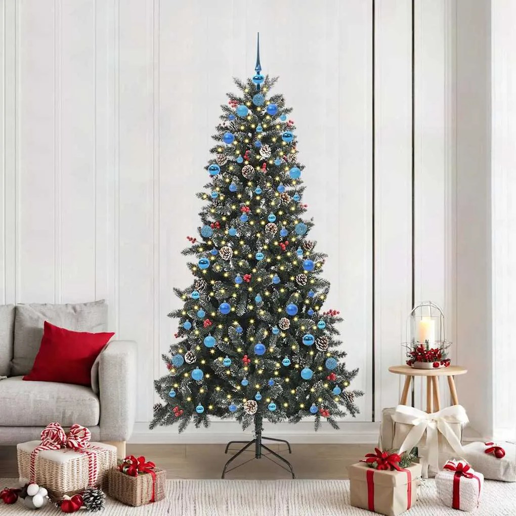 Umělý vánoční stromeček Zelená 210 cm PVC, plast a ocel 3395899