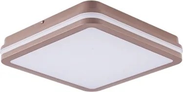 Brilagi -LED Venkovní stropní svítidlo BENE LED/24W/230V 26x26 cm hnědá IP54